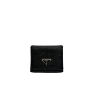 Prada Portefeuille Vintage Pre-owned - Femme - Pre-owned - Noir - Taille: ONE Size