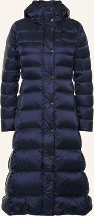 Blauer Daunenmantel blau