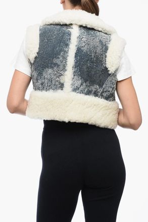 Dolce & Gabbana Shearling Cropped-Fit Vest Dolce & Gabbana