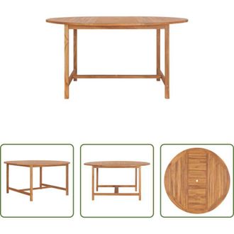 vidaXL vidaXL Massivholz Tisch - Gartentisch 150x76 cm Massivholz Teak