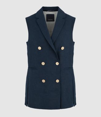 Max Mara Veste Bird Blu Notte