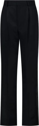 Victoria Beckham Femme, Pantalons, Noir, Taille: 40 FR Pantalon Droit Pliss&eacute;