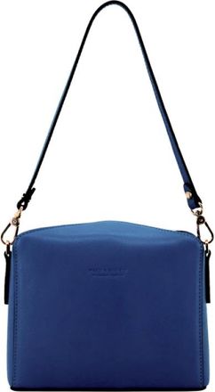 Pourchet Femme, Sacs, Bleu, Taille: ONE Size Cassetta Leather Shoulder Bag