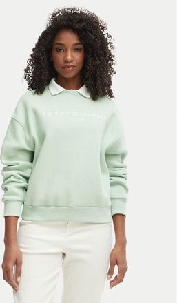 Tommy Hilfiger Sweatshirt WW0WW47831 Gr&uuml;n Regular Fit