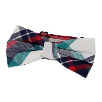 DonDon Edle karierte Fliege bzw. Schleife mit Haken - bereits gebunden und verstellbar