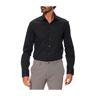 Calvin Klein Jeans Homme, Chemises, Noir, Taille: L Chemise habill&eacute;e classique en coton
