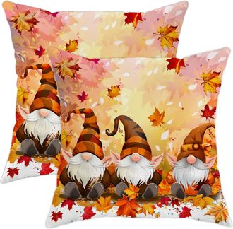 Generic Herbstlicher Landwichtel Zierkissenbez&uuml;ge Komfort Dekokissen Weich Kissenbez&uuml;ge F&uuml;r B&uuml;ro Bett Schlafzimmer 45X45Cm 2Er Set