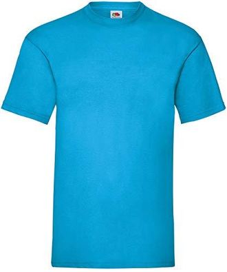Fruit Of The Loom T-shirt - - Uni Homme - Bleu - Azur - Medium