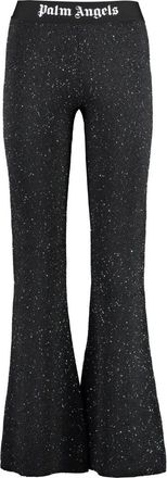 Palm Angels Femme, Pantalons, Noir, Taille: 38 FR Pantalon Tricot&eacute;