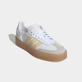 adidas Sneaker ADIDAS ORIGINALS SAMBAE, Damen, Gr. 38, cloud wei&szlig;, orange tint, semi ice tangerine, Leder, Schuhe Sneaker, Topseller
