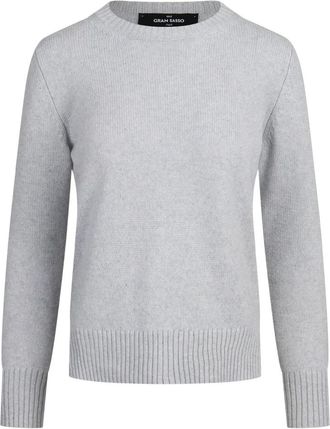 Gran Sasso Pull col rond en cachemire - Femme - Pulls - Gris - Taille: 40 FR