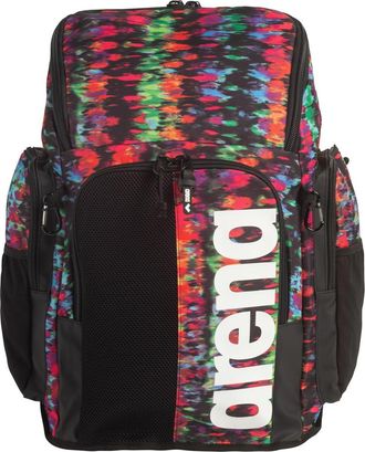 Arena Arena Spiky III Rucksack 45, Schwimmen, Athlet, Sport, Fitnessstudio, große Trainingsausrüstung, Schwimmtasche für Damen und Herren, 45 Liter, Batikfä