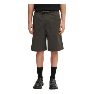 Maison Kitsun&eacute; Elasticated Seersucker Bermuda Shorts - - Shorts - Herren - Gr&uuml;n - W42