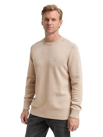 Tom Tailor 1048024 Pull-Over, 16764-Light Cashmere, M Homme