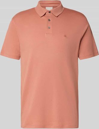 Calvin Klein Relaxed Fit Poloshirt mit Logo-Stitching Modell SUPIMA