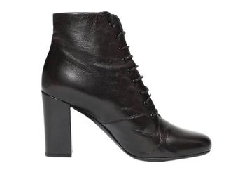 Saint Laurent Babies 90 Black Leather Ankle Boots Size 40
