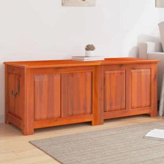 vidaXL Truhe mit Deckel Braun Massivholz Akazie - Vidaxl