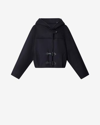 Isabel Marant Manteau Trixie En Laine - Femme - Bleu Fonc&eacute; Marine - Taille34 - Isabel Marant