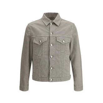 Brunello Cucinelli Homme, Vestes, Gris, Taille: M Veste Denim Classique