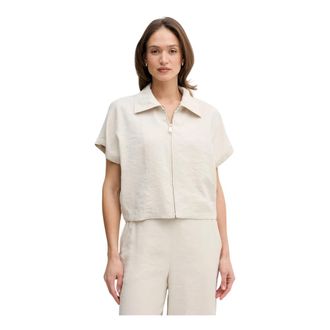 Joseph Ribkoff Hemdkragen Shirt mit entspannter Passform - - Blouses & Shirts - Damen - Beige - 4XL