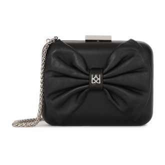 Kazar Kleine schwarze Clutch-Tasche mit Verzierung - - Bags - Damen - Schwarzk - ONE SIZE