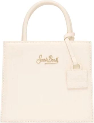 MC2 Saint Barth Femme, Sacs, Blanc, Taille: ONE Size Borsa Shop Mini strutturata