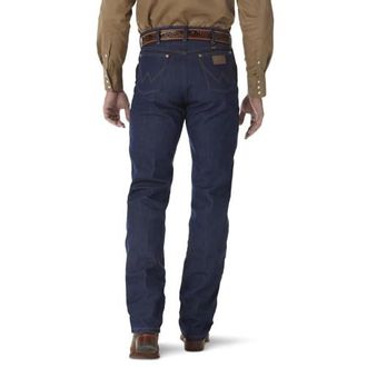 Wrangler 13mwz Cowboy Cut Original Fit Jean, Indaco Prelavato, 36W x 38L Homme