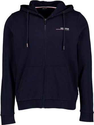 Daniel Hechter Herren Sweatjacke blau Baumwolle unifarben