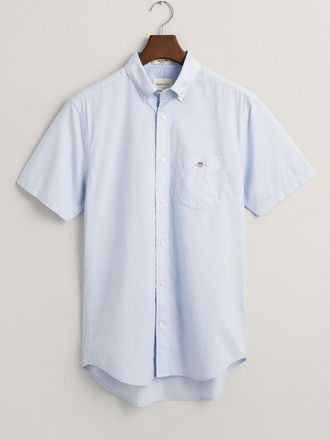 GANT Kurzarmhemd mit Brusttasche und Logo-Stickerei, Regular Fit in