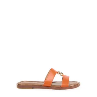 Michael Kors Sandales plates Erin en cuir de vache