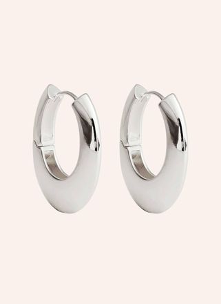 Pompidou Ohrh&auml;nger Medi Pebbles Hoops By Glambou silber