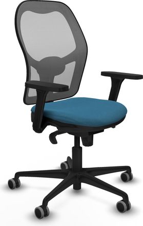 Piqueras y Crespo B&uuml;rostuhl aus Netzgewebe mit 3D-Armlehnen, h&ouml;henverstellbare Lendenwirbelst&uuml;tze, ausgestattet mit 5 Positionen und eingespritztem Schaum. Mit Rollen v