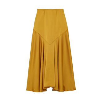 Ines De La Fressange Femme, Jupes, Jaune, Taille: 38 FR Velvette Long Skirt