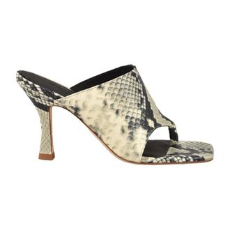 Erika Cavallini Semi Couture Leder Sandale - - Shoes - Damen - Grau - 39 EU