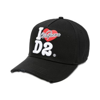 Dsquared2 Femme, Accessoires, Noir, Taille: ONE Size Chapeaux en Soie et Nylon Noirs