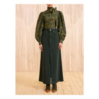 Ulla Johnson Jupe The Anais Denim Ulla Johnson