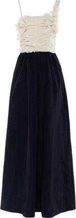 Nenette Femme, Robes, Multicolore, Taille: 36 FR Robe Maxi en Taffetas