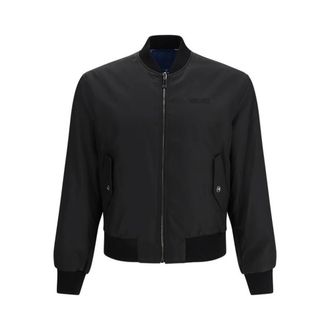 Versace Bedruckter Nylon Reversible Bomber - - Jackets - Herren - Schwarzk - L