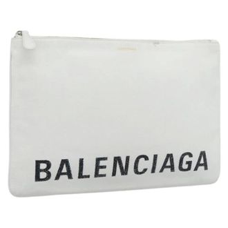 Balenciaga Sac pochette vintage Pre-owned - Femme - Pre-owned - Blanc - Taille: ONE Size