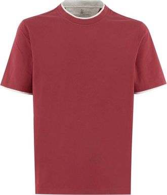 Brunello Cucinelli Herren, Oberteile, Rot, 2XLGr&ouml;&szlig;e