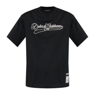 Dolce & Gabbana Logo T-Shirt - - Tops - Herren - Schwarzk - L