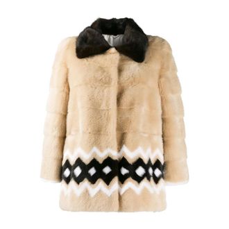 Simonetta Ravizza Faux Fur Shearling Jackets - - Jackets - Damen - Beige - XS