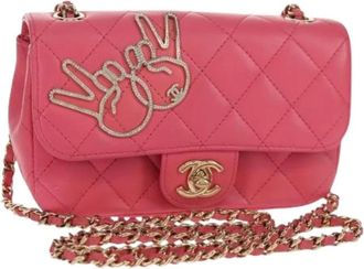 Chanel Sac bandouli&egrave;re vintage Pre-owned - Femme - Pre-owned - Rose - Taille: ONE Size