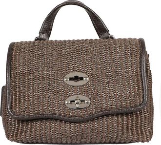 Zanellato Femme, Sacs, Brun, Taille: ONE Size Sac bandouli&egrave;re en osier
