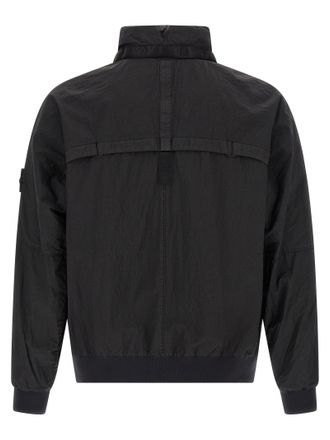 Stone Island Mens Black Polyamide Bomber Clothing