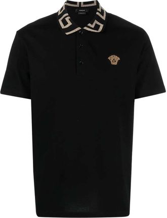 Versace Polo Greca &agrave; manches courtes