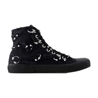 Balenciaga Unisex Paris High-Top Sneaker Black Canvas