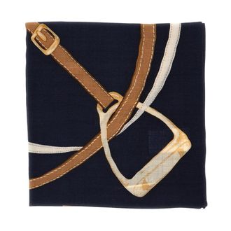 Ralph Lauren Gro&szlig;es quadratisches Tuch - - Accessories - Damen - Blau - ONE SIZE