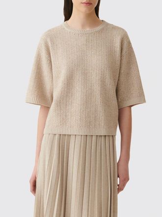 Fabiana Filippi Kurzarmpullover mit Rundhalsausschnitt aus Wolle, Seide und Kaschmir