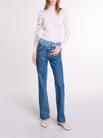 Maje Jeans Mit Doppeltem Bund - Blau - Gr&ouml;&szlig;e 32 - Maje
